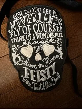 Disney | Bags | Tinkerbell Peter Pan Skull Bag | Poshmark
